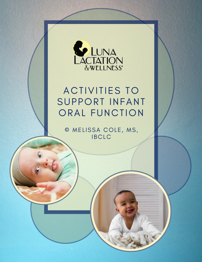 Activities to Support Infant Oral Function | Luna Lactation & Wellness